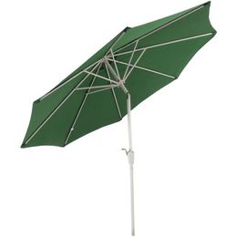 HHG Sonnenschirm Asti, Gartenschirm, ø 3m neigbar Polyester/Alu 5kg grün - green