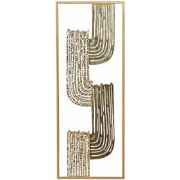 Beliani Wanddekoration Gold Eisen Geometrisch Einteilig Handgemacht Modern Wandobjekt Wanddeko für Schlafzimmer Wohnzimmer Flur Küche Esszimmer - Gold
