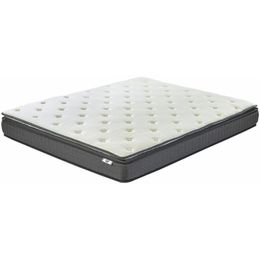 Beliani Doppelter Schaum Memory Foam Matratze 180 x 200 cm Bambusbezug Viskoelastisch Hard Härtegrad Schlafzimmer