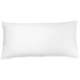 Beliani - Kopfkissen Weiß Japara Baumwolle 40 x 80 cm Entenfedern / Entendaunen hoch luftdurchlässig geräuschlos Schlafzimmer Modern - Weiß