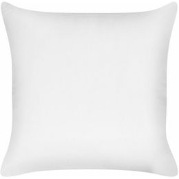 Beliani Kopfkissen Weiß Lyocell-Bezug 80 x 80 cm Niedrig mit Polyester-Füllung Quadratisch Weich Bettkissen für Allergiker Geeignet Schlafzimmer - Weiß