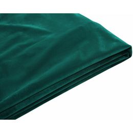 Beliani - Bezug für Bett fitou Dunkelgrün 180 x 200 cm Samtstoff - Grün