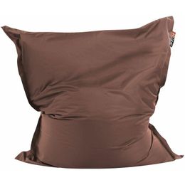 Beliani Sitzsack Braun 140 x 180 cm Indoor Outdoor Stark wasserabweisender Langfristige Volumenstabilität Leicht Gewicht - Braun