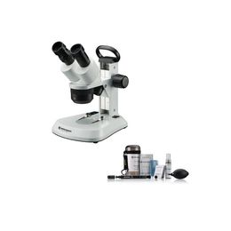 BRESSER SET Analyth STR Mikroskop + Linsenreinigungsset Auf- und Durchlichtmikroskop
