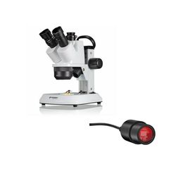 BRESSER SET Analyth STR Trino Mikroskop + Okularkamera Auf- und Durchlichtmikroskop