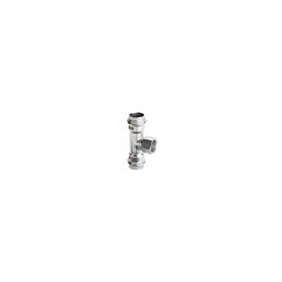 Temponox T-Stück 810894 22 x Rp 3/4 x 22 mm, Stahl, nicht rostend, Rp-Gewinde, SC-Contur - Viega