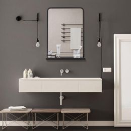 Spiegel Zum Aufhängen Wandspiegel Dekorativer Badspiegel Flur Modern Rund Typ 10, 50x70cm - Paco Home