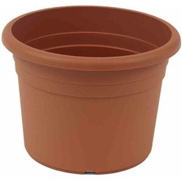 siena GARDEN Topf cilindro 18 cm terracotta rundes Kunststoffgefäß mit Bodenlöchern