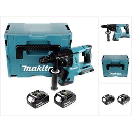 Makita - dhr 264 2 x 18 v / 36 v Li-Ion sds Plus Akku-Bohrhammer in Makpac 4 mit Einlage + 2 x bl 1830 18 v 3,0 Ah Li-Ion Akku