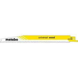 2 Säbelsägeblätter universal wood 200 x 1,25 mm, hcs, progressiv (631910000) - Metabo