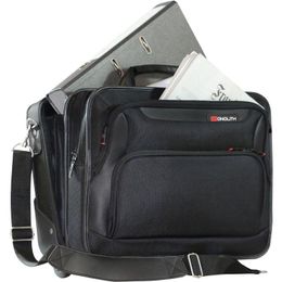 Monolith - Laptop-Koffer mit Rollen 15.6 - Schwarz - Polyester / Nylon Body
