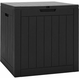 Costway Auflagenbox mit 114 Liter Kapazität, Allwetter-Kissenbox, Aufbewahrungsbox abschließbar, Gartenbox für Kissen, Werkzeuge & Poolzubehör, 56 x 43 x 53
