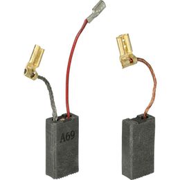 2x Kohlebürste 23 x 12,3 x 6,2 mm kompatibel mit Bosch gsh 500, 388, 4, 5.5 Basic, 5 e, 5 ce Elektrowerkzeug, Bohrhammer - vhbw