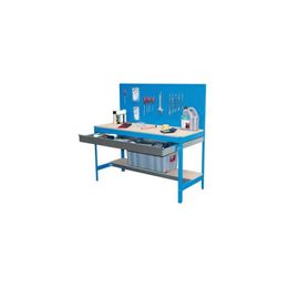 Simonrack Werkbank mit schublade BT-2 box 1200 blau 1445X1210X610 mm - 448100945126012