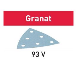Schleifblatt stf V93/6 P40 GR/50 Granat – 497390 - FESTOOL