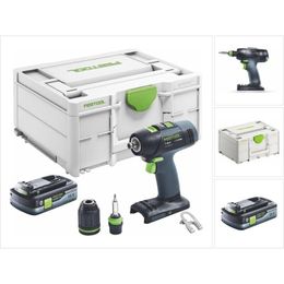 T 18+3 Basic-4,0 Akku Bohrschrauber 18 v 50 Nm Brushless ( 577051 ) + 1x Akku 4,0 Ah + Systainer - ohne Ladegerät - FESTOOL