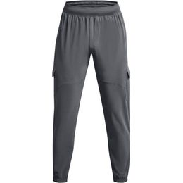Under Armour® Sporthose UA STRETCH WOVEN CARGO PANTS PITCH GRAY