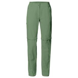 Vaude Funktionshose Women's Farley Stretch ZO T-Zip Pants II (1-tlg) Green Shape