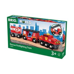 Brio® Spielzeugeisenbahn-Lokomotive Brio World Eisenbahn Zug Feuerwehr Löschzug 4 Teile 33844