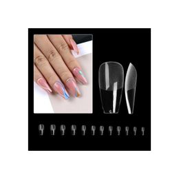 MAGICSHE Nageldesign Zubehör Kunstfingernägel transparent Nägel Set 120 Stück