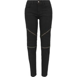 Urban Classics Skinny-fit-Jeans Stretch Damen Bikerhose mit Stretch