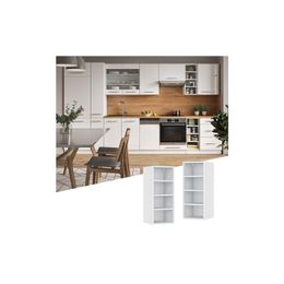 VICCO Hängeschrank Regal 30 cm Weiß Küchenschrank Hängeschrank Küchenzeile Fame-Line