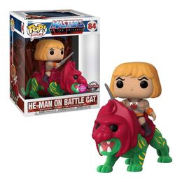 Funko POP Rides - MOTU - He-Man on Battle Cat FLOCKED