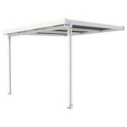 Gutta Premium Terrassendach 309,4 x 306 cm weiß PC bronce 16 mm