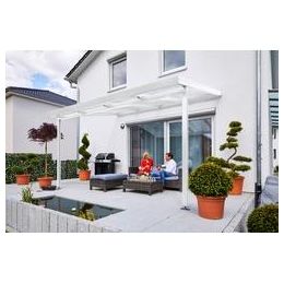 Gutta Premium Terrassendach 410,2 x 406 cm weiß Klima blue 16 mm