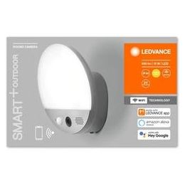 LEDVANCE Kameraleuchte Smart+ WiFi Wall Round Cam 15 W, 950 lm, 3000K, Sensor, Audio, IP44
