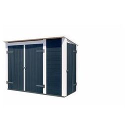 Weka Gartenschrank Multibox 205 x 84 x 152 cm anthrazit mit Regalsystem