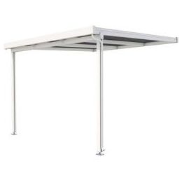 Gutta Premium Terrassendach 309,4 x 306 cm weiß PC weiß opal 16 mm