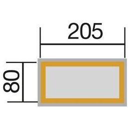 Weka Hochbeet 28 205 x 80 x 81 cm grau mit Noppenbahn, Wühlmausschutz