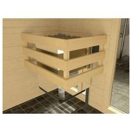 Weka Premium Massivholz-Elementsauna Kemi Eck Gr. 1 Sparset 7,5 kW OS