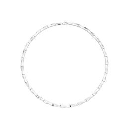 Collier Jobo Halsketten Gr. Silber 925 (Sterlingsilber), Länge: 45 cm, silberfarben (silber 925> <weiß) Damen Colliers