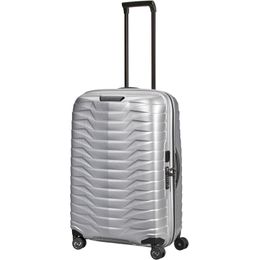 Hartschalen-Trolley Samsonite "Proxis, 69 cm" Gr. B/H/T: 48 cm x 69 cm x 29 cm 75 l, silberfarben (silver) Koffer Hartschalenkoffer