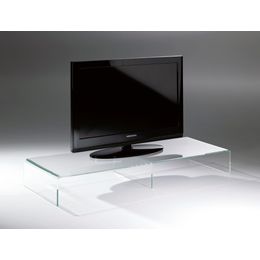 TV-Bank Places of Style "Remus" Sideboards Gr. B/H/T: 120 cm x 15 cm x 40 cm, farblos (transparent) TV-Sideboards