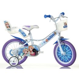 Kinderfahrrad DINO "Snow Queen Eiskönigin" Fahrräder Gr. 30 cm, 16 Zoll (40,64 cm), weiß Kinder Kinderfahrräder