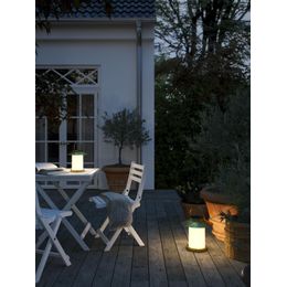 Außen-Tischleuchte Nordlux "Temple To-Go" Lampen Gr. Ø 31,30 cm Höhe: 30,40 cm, grau (messingfarben) LED Gartentischleuchten