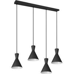 Pendelleuchte Trio LEUCHTEN "Enzo" Lampen Gr. 4 flammig, Höhe: 150,0 cm, schwarz (schwarz matt) Pendelleuchten und Hängeleuchten