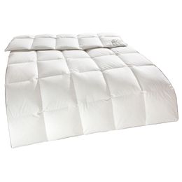 Daunenbettdecke Ribeco "Eve" Bettdecken Gr. B/L: 200 cm x 220 cm, warm, weiß Allergiker Bettdecke