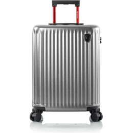 Hartschalen-Trolley Heys "Smart Luggage silber, 53 cm" Gr. B/H/T: 39 cm x 53 cm x 23 cm 42 l, silberfarben (silber) Koffer Handgepäck-Koffer