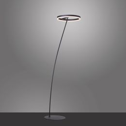 LED Stehlampe Paul Neuhaus "TITUS" Lampen grau (anthrazit) LED Bogenlampe Bogenlampen