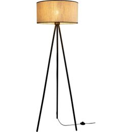 Stehlampe Andas "Virrat, im skandinavischen Stil" Lampen Gr. 1 flammig, Ø 50,00 cm Höhe: 155,00 cm, beige Standleuchten