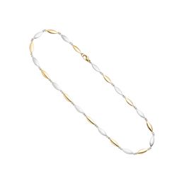 Goldkette Jobo Halsketten Gr. Gelbgold 585-Weißgold 585, Länge: 45 cm, gelb (gelbgold 585) Damen Goldketten