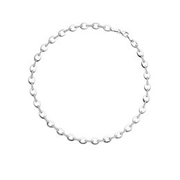 Kette ohne Anhänger Jobo "Große Glieder mit 196 Zirkonia" Halsketten Gr. Silber 925 (Sterlingsilber), Länge: 45 cm, silberfarben (silber 925) Damen Ketten ohne Anhänger