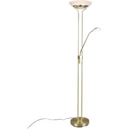LED Stehlampe Trio LEUCHTEN "Orson" Lampen Gr. 1 flammig, Höhe: 180 cm, grau (messingfarben) Deckenfluter
