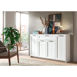 Sideboard Home Affaire "Larvik" Sideboards Gr. B/H/T: 156 cm x 95 cm x 37 cm, 1, weiß Sideboards