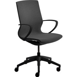 mayer Sitzmöbel Bürostuhl MAYER SITZMÖBEL Stühle Gr. B/H/T: 65 cm x 106 cm x 64 cm, Polyester, grau (anthrazit, schwarz) Drehstühle