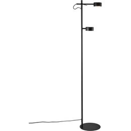 F (A bis G) LED Stehlampe Nordlux "CLYDE" Lampen Gr. Ø 9 cm Höhe: 138 cm, schwarz Standleuchten